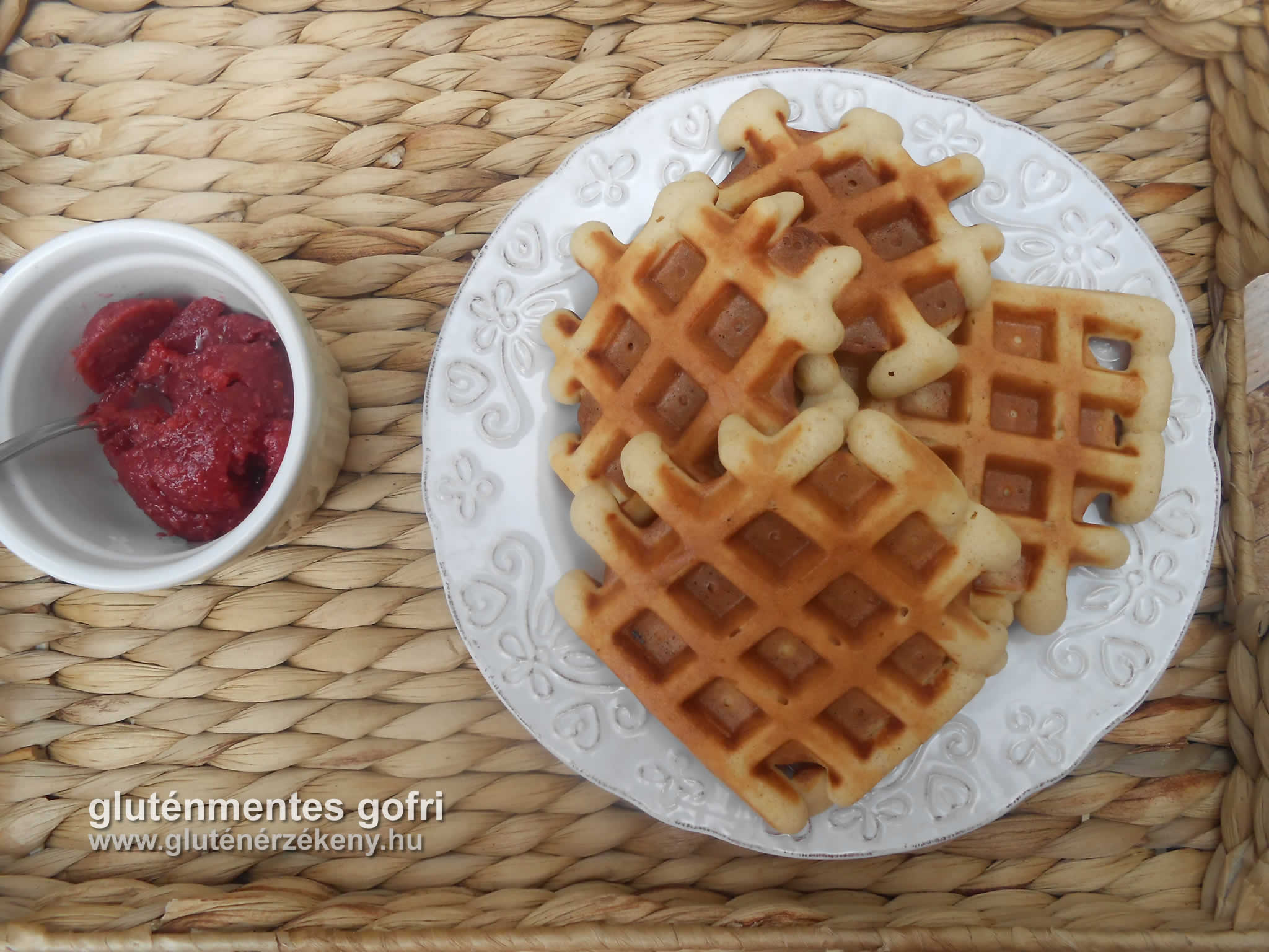 Olcsó vaníliás gluténmentes gofri recept - édesítőszerrel