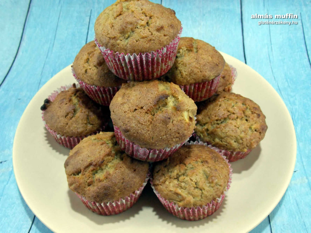 Almás gluténmentes muffin - gluténmentes sütemény receptek